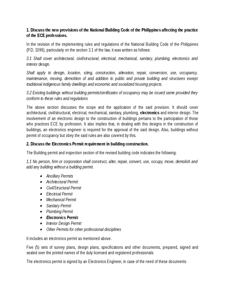 ECE Laws | PDF | Building Code | Engineer