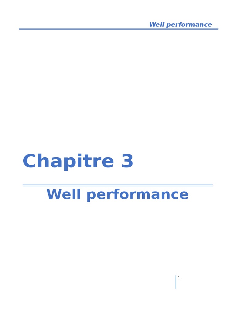 Well Performance | PDF | Fluid Dynamics | Petroleum Reservoir