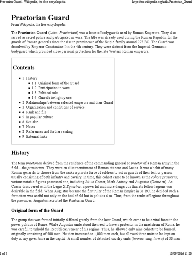 Praetorian Guard | PDF | Ancient Europe | Iron Age Europe