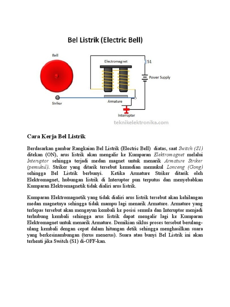 Cara Kerja Bel Listrik | PDF