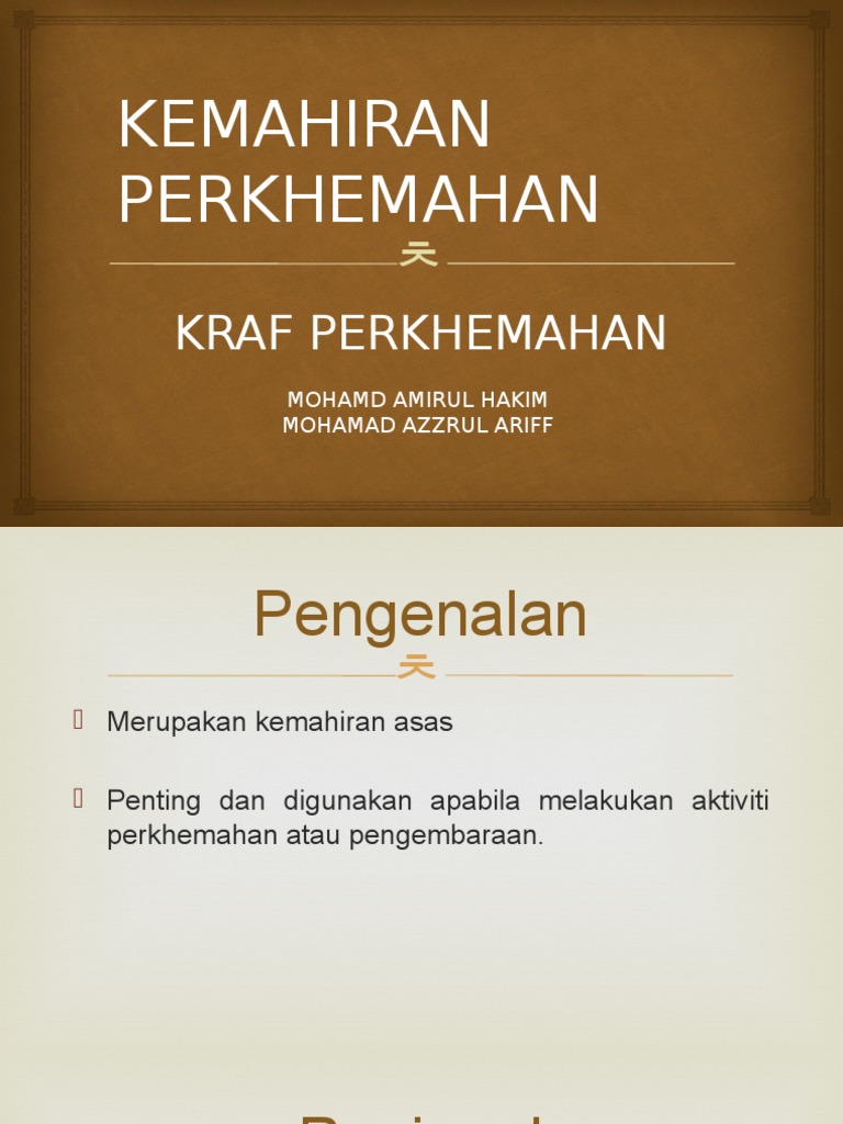T2.1 Kemahiran Perkhemahan (Kraf Perkhemahan) | PDF
