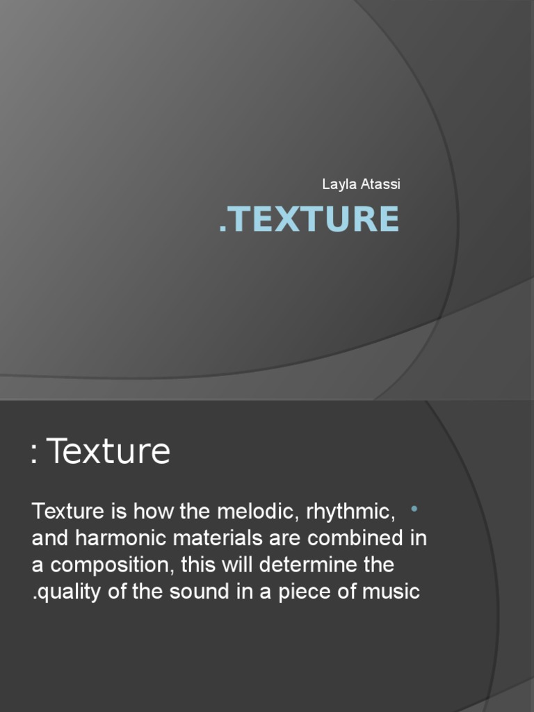 Texture Project | PDF | Poetry
