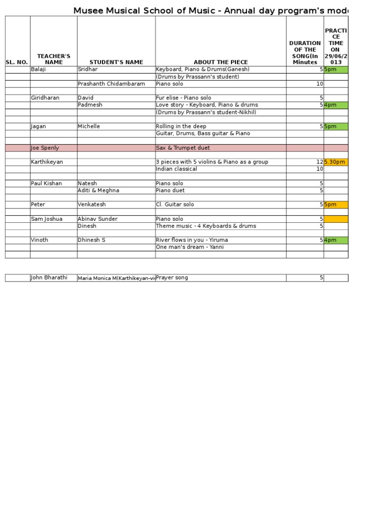 Annual Day Program Model | PDF