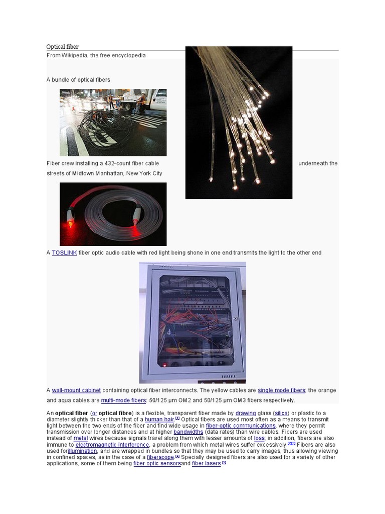 Optical Fibre | PDF | Optical Fiber | Attenuation