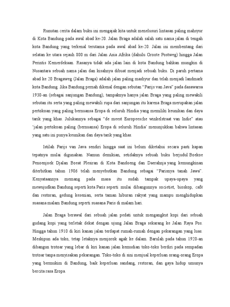 Resensi Buku Braga Jantung Parijs Van Java | PDF