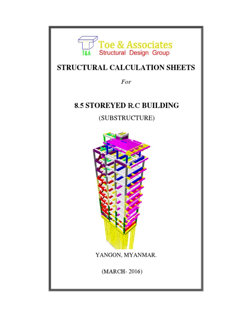 Structural Calculation Foundation | PDF