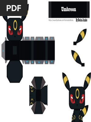 Papercraft Pokemon Umbreon