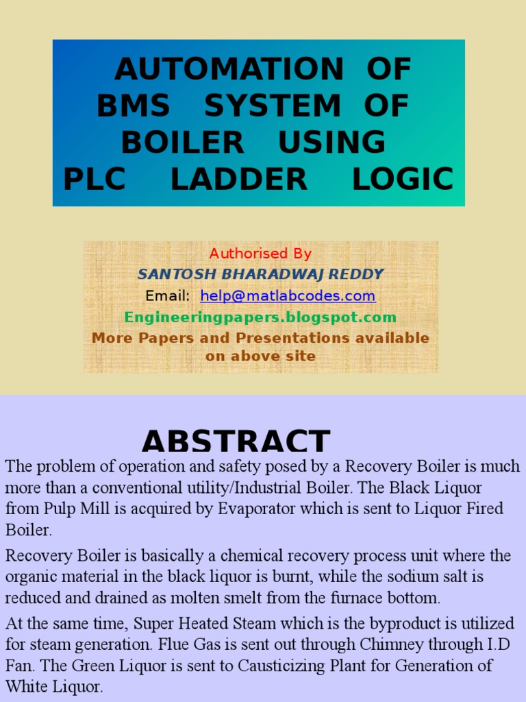 Automation of System of Boiler | PDF | Boiler | Furnace