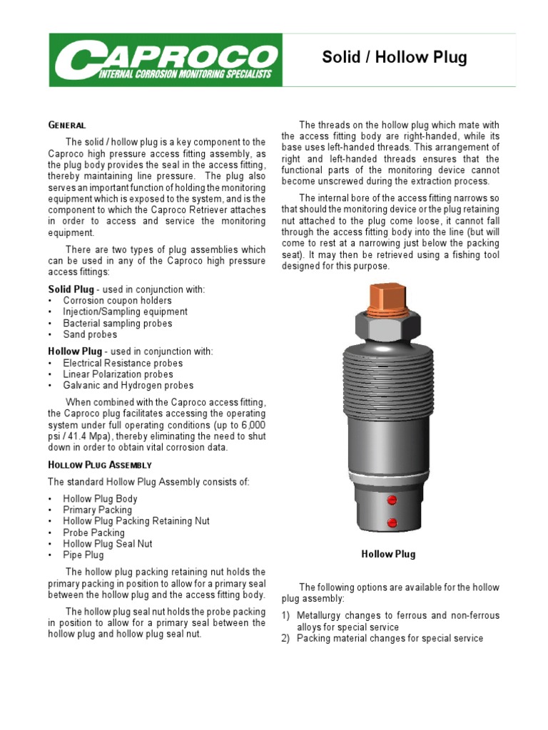 Solid-Hollow-Plug.pdf | Electrical Connector | Non Ferrous Metal