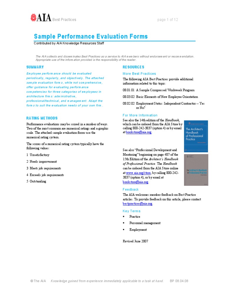 Performance Review Form | PDF | Performance Appraisal | Competence (Human Resources)