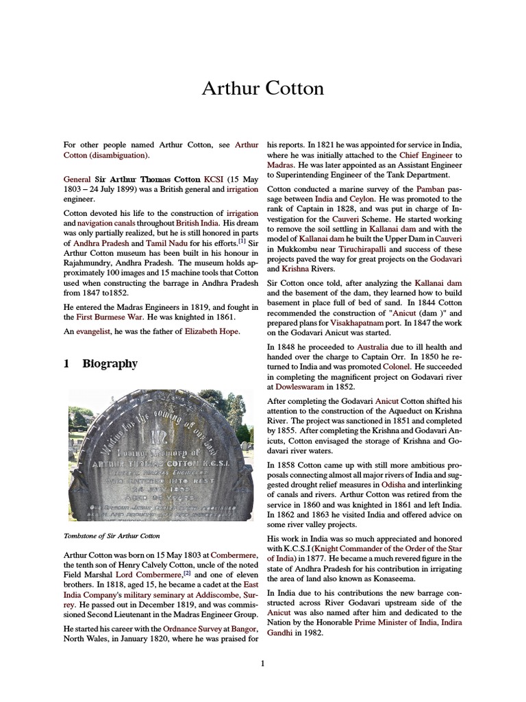 Sir Arthur Cotton Museum