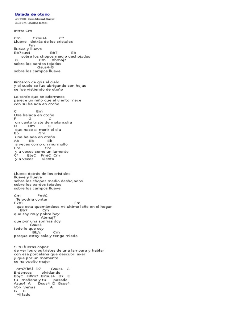 Balada de Otoño | PDF