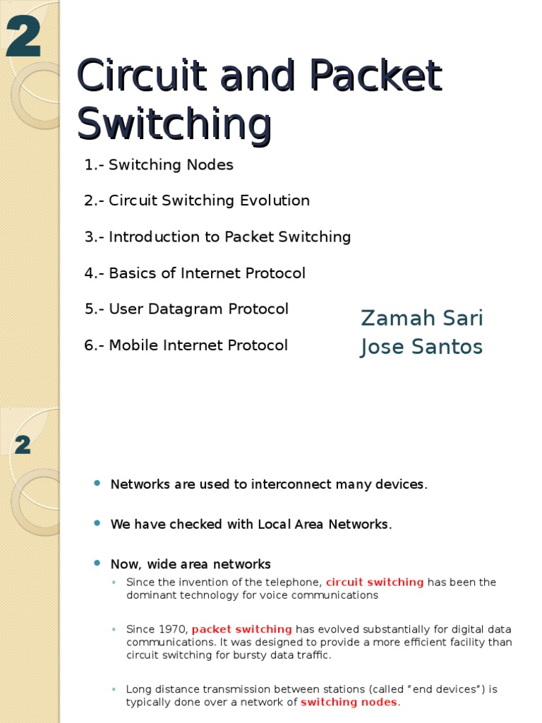 Circuit and Packet Switching | PDF | Internet Protocols | Computer Network