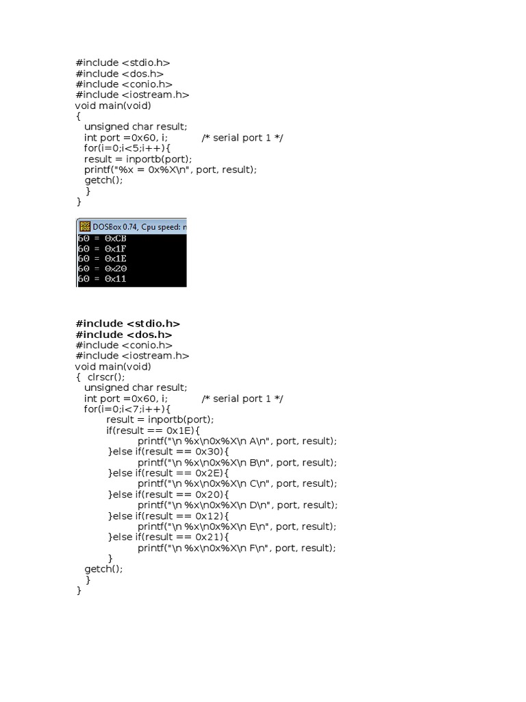 Read serial port values and print ASCII characters | PDF