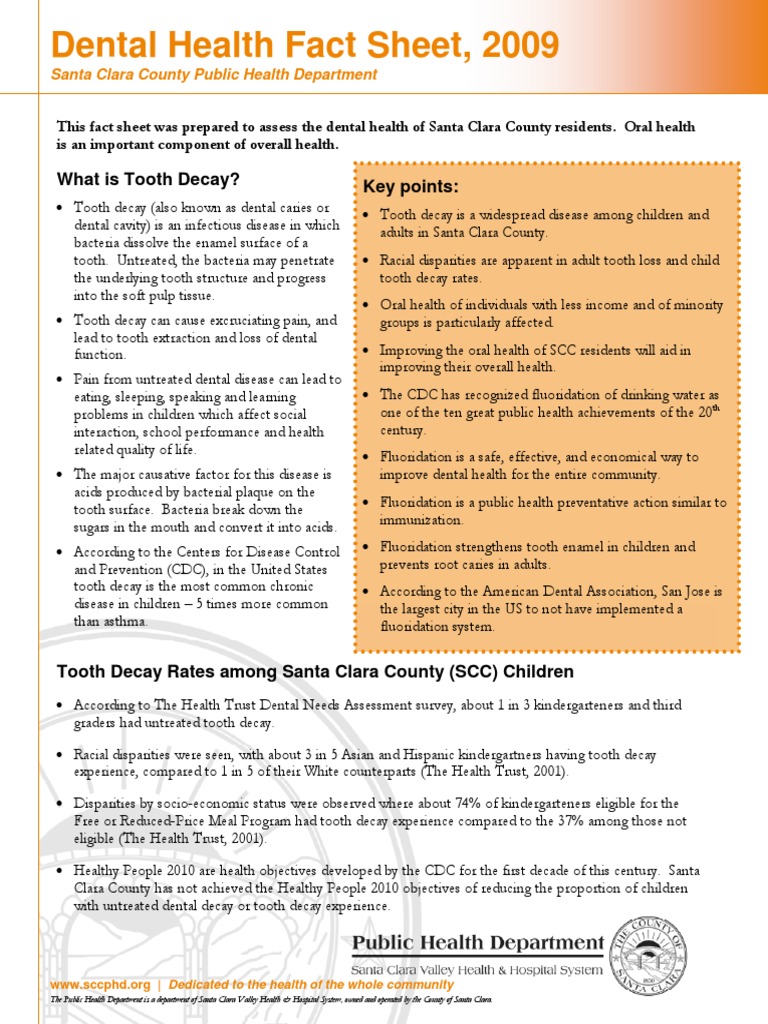 Dental Health FactSheet | Oral Hygiene | Human Tooth | Free 30-day ...