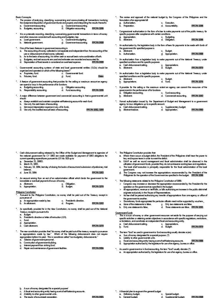 Government Accounting | PDF | Fund Accounting | Debits And Credits