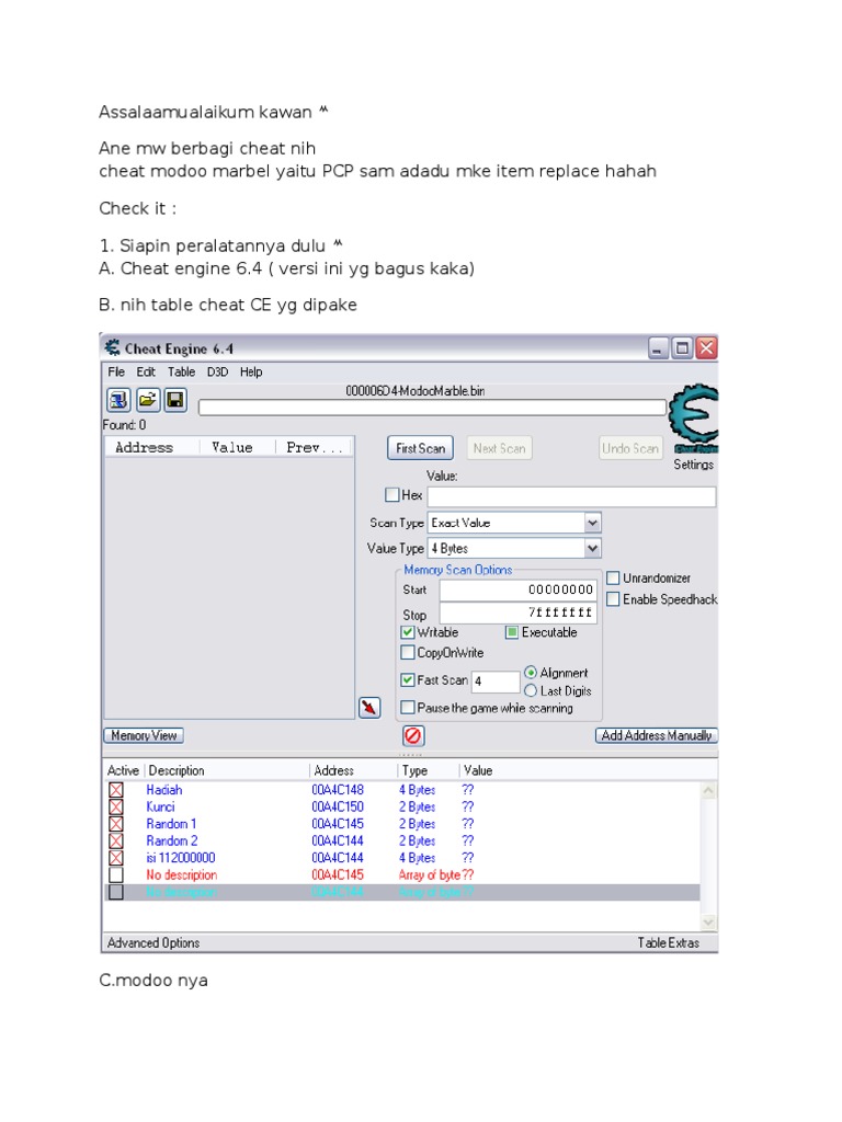 Cheat Engine | PDF