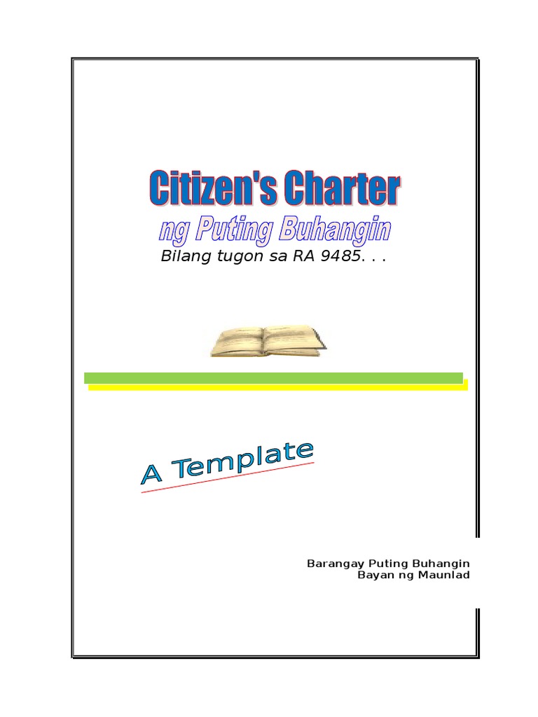Barangay Citizen Charter | PDF