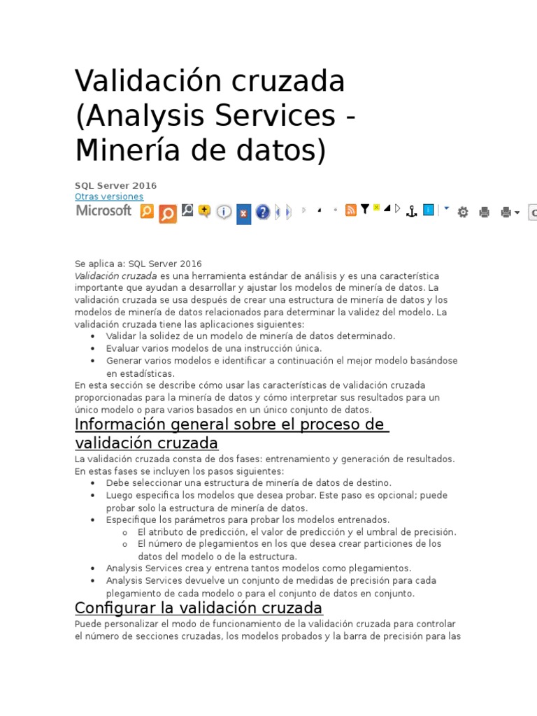 Validación Cruzada | PDF | Validación Cruzada (Estadísticas ...