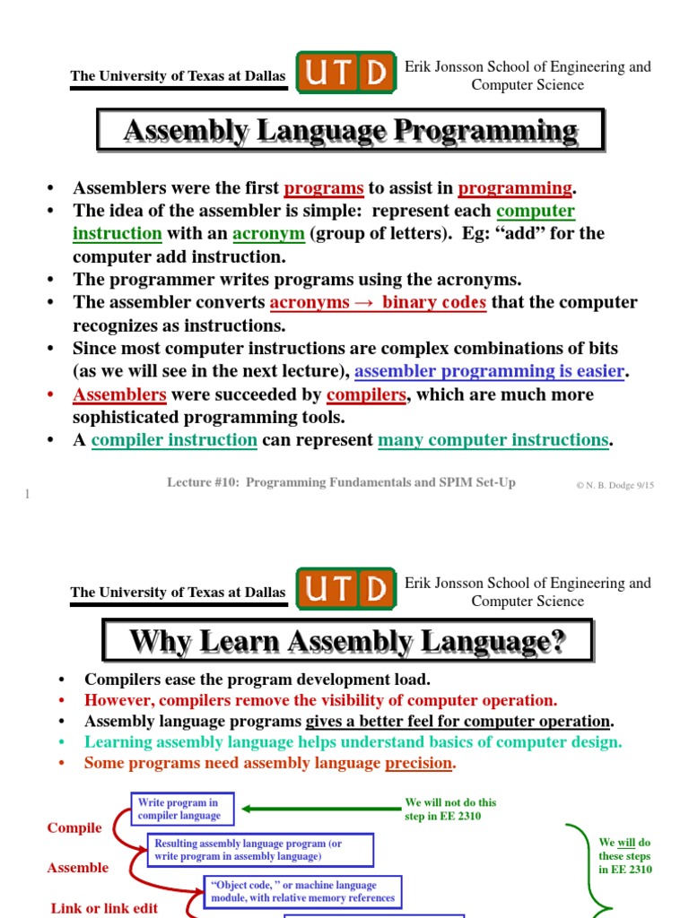 Lec10 PDF | Download Free PDF | Assembly Language | Instruction Set