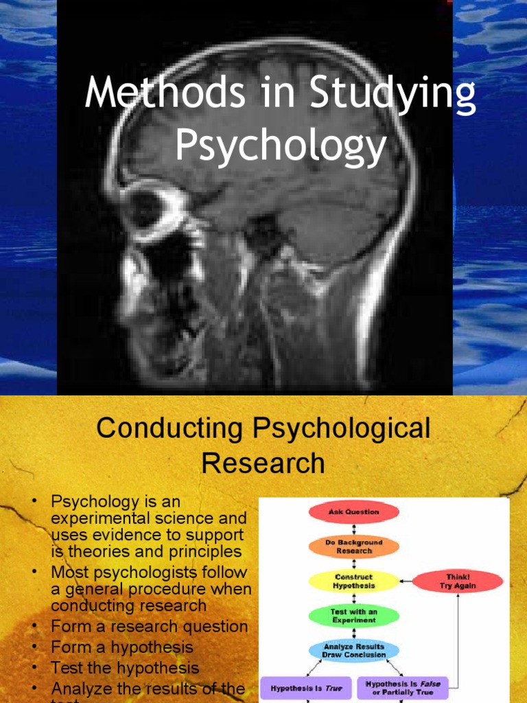 Methods in Studying Psychology | PDF | Experiment | Survey Methodology