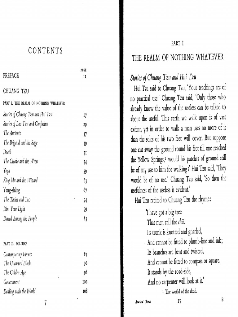 莊子 Chuang Tzu (Zhuangzi) - (Arthur Waley) PDF | PDF