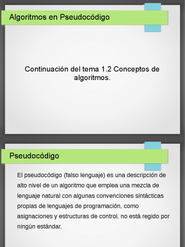1.2 Pseudocodigo, Tipos y Variables (1)