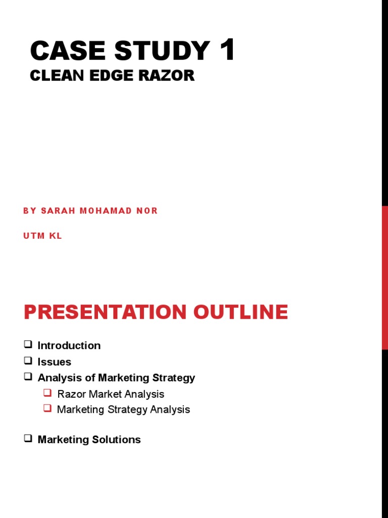 Case Study: Clean Edge Razor | PDF | Market Analysis | Brand