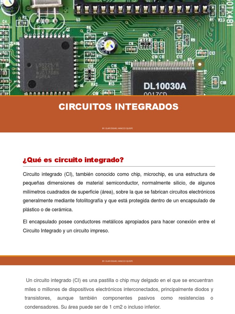 Circuitos Integrados | PDF | Circuito integrado | Ingeniería Electrónica