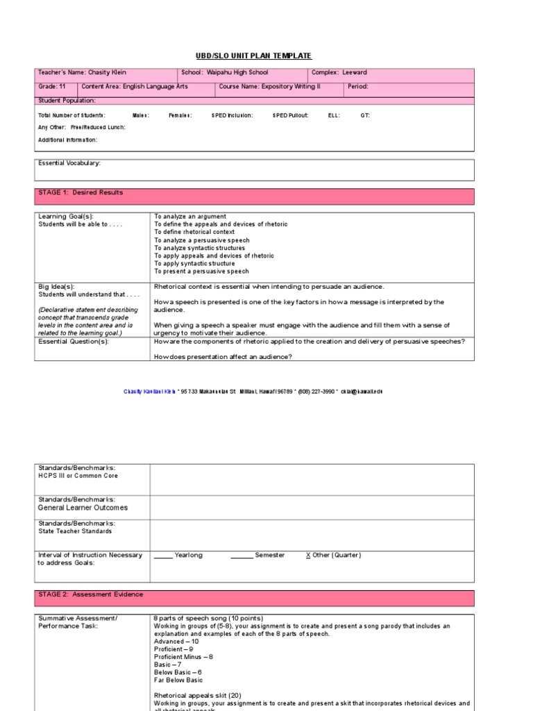 Persuasive Unit Plan | PDF | Rhetoric | Persuasion