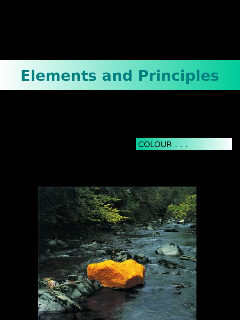 My Elements and Principles Colour | PDF | Color | Blue