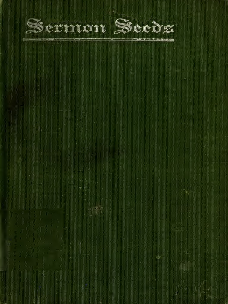 Sermon Seeds | PDF | Sermon | Jesus