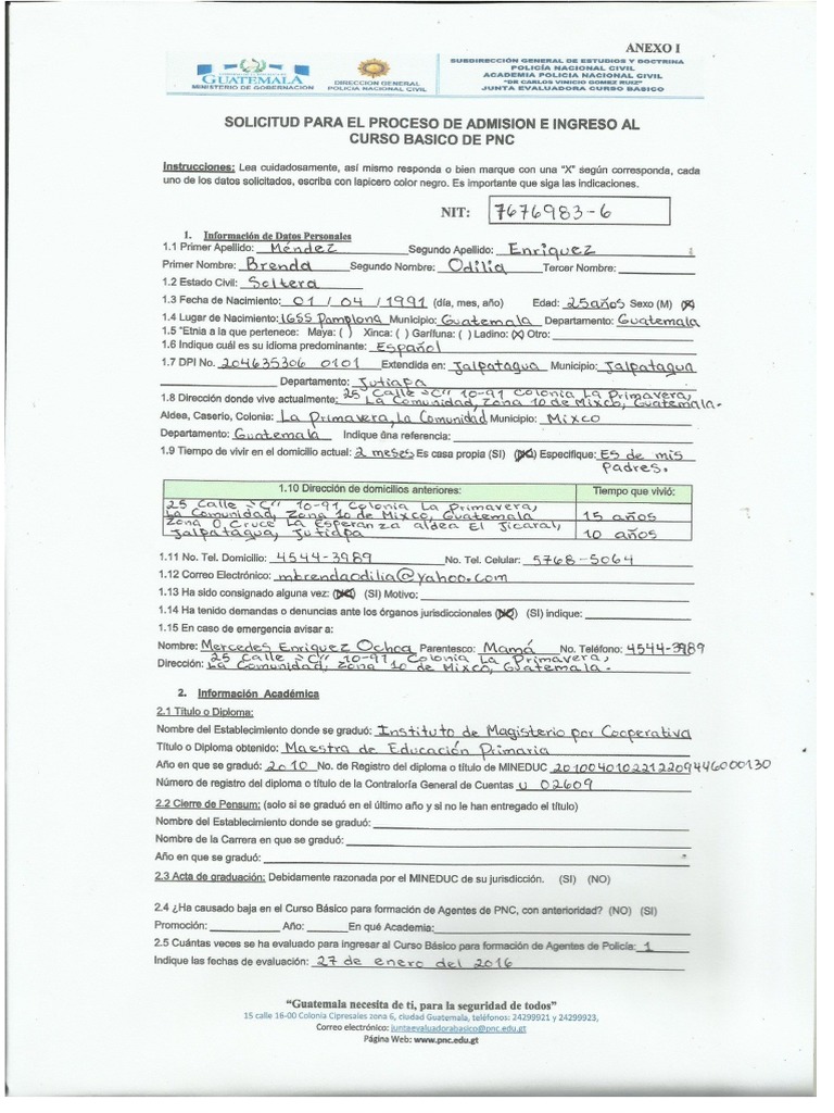 Curriculum Brenda | PDF