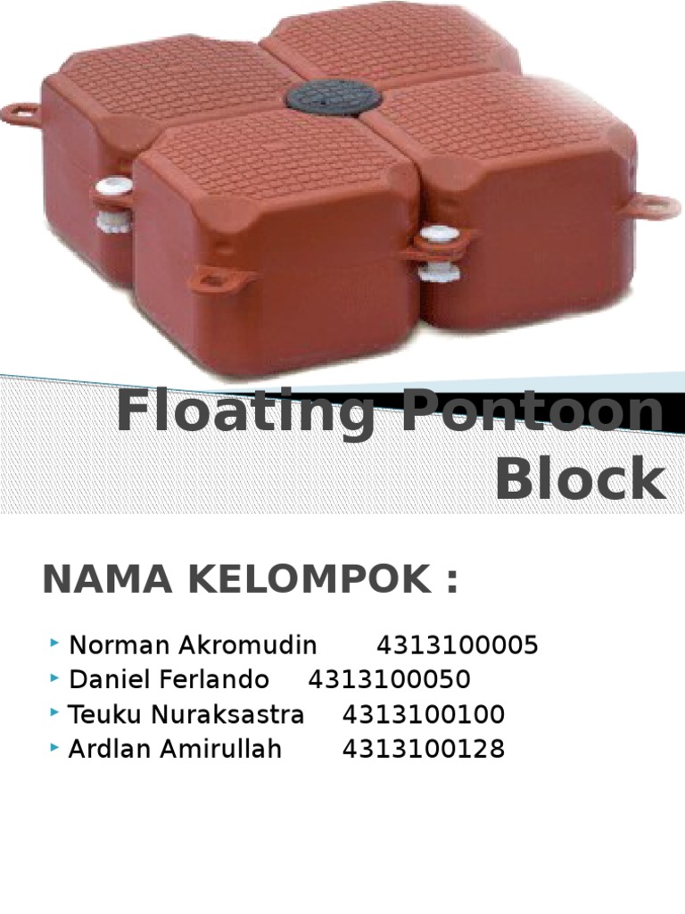Floating Pontoon Block-1 | PDF | Griya & Taman | Teknologi & Rekayasa