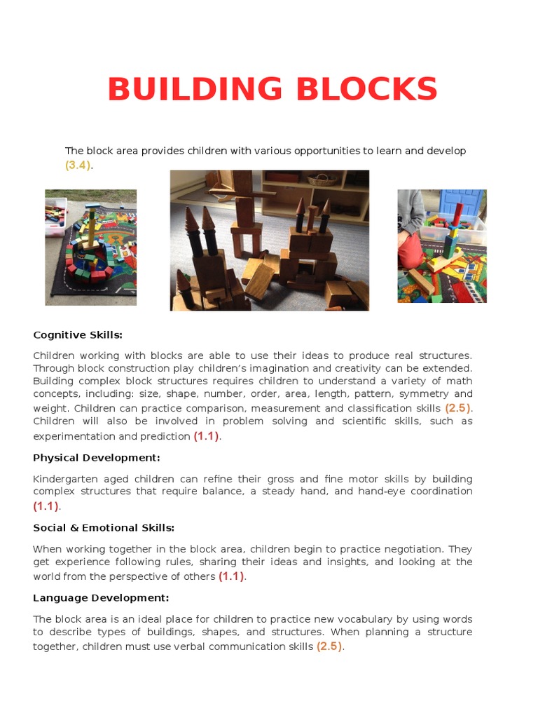 Permanent Play Space Sheets - For Portfolio | PDF | Reading (Process ...