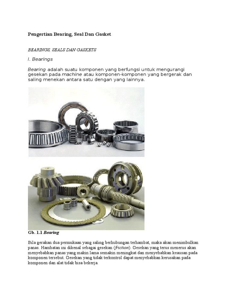 Pengertian Bearing | PDF
