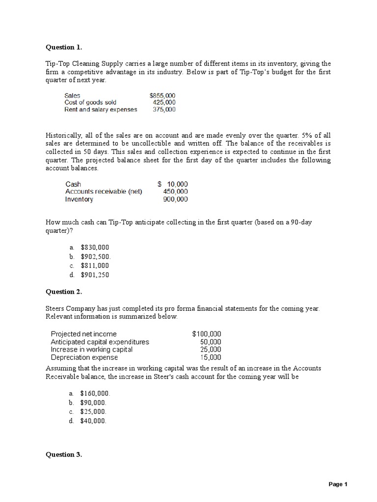 Multiple Choice - Part 1 | PDF | Inventory | Labour Economics