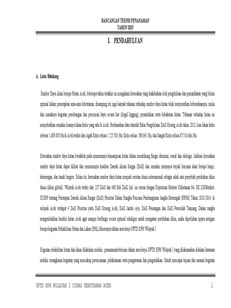 Rantek Tanaman Hutan | PDF