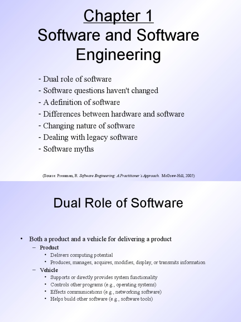 Pressman CH 1 Software | PDF | Computer Program | Programming