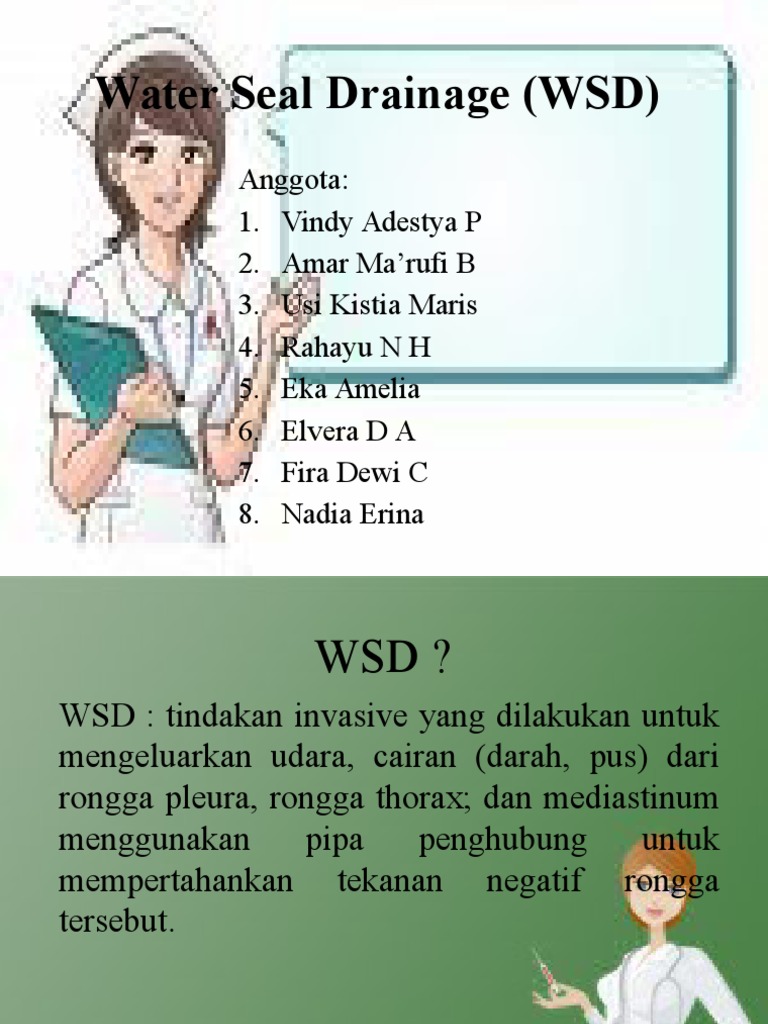 Water Seal Drainage (WSD) | PDF