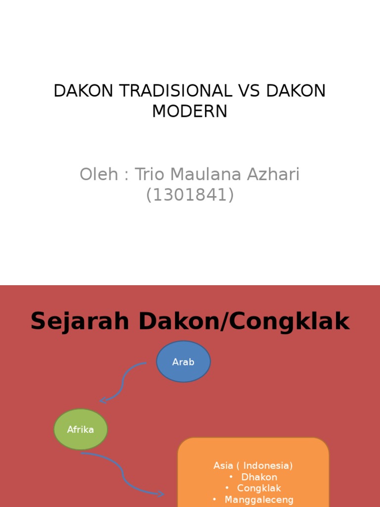 Dakon Tradisional Vs Dakon Modern | PDF