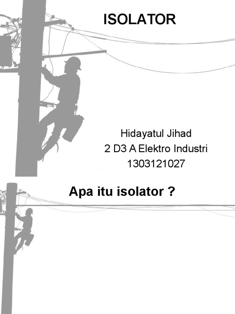 ISOLATOR FUNGSI DAN JENIS | PDF