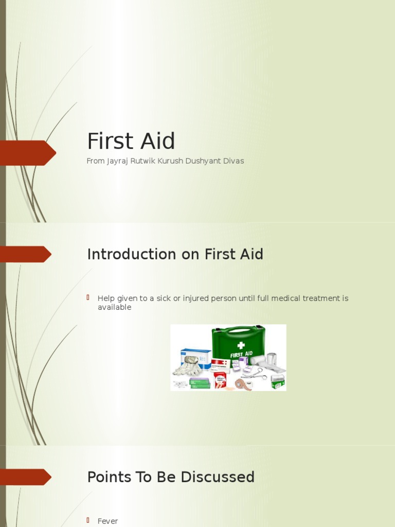 First Aid Guide for Fever, Vomiting, Asthma, Choking & Drowning | PDF ...