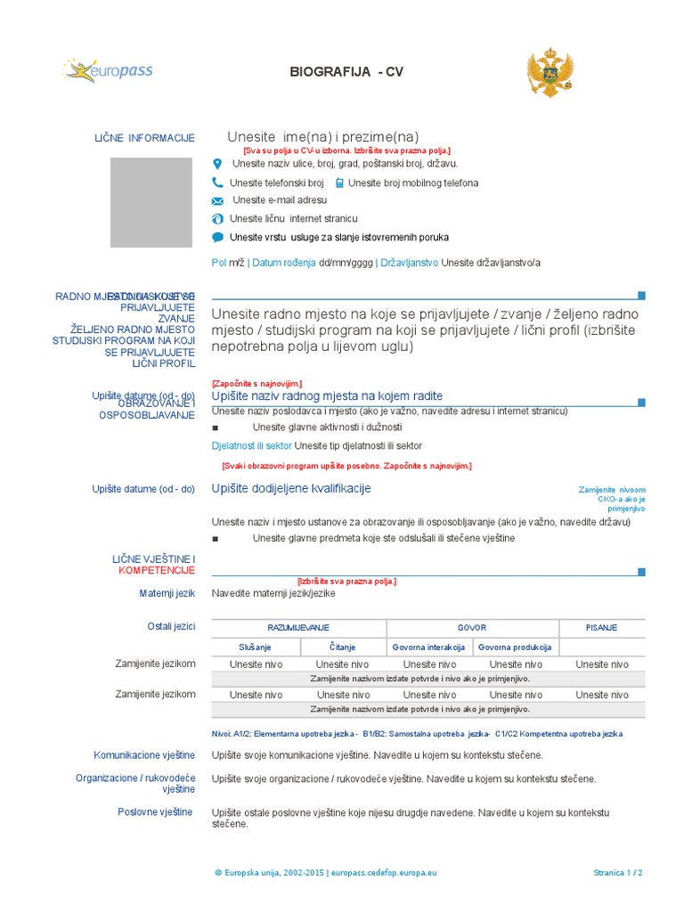 Europass CV | PDF