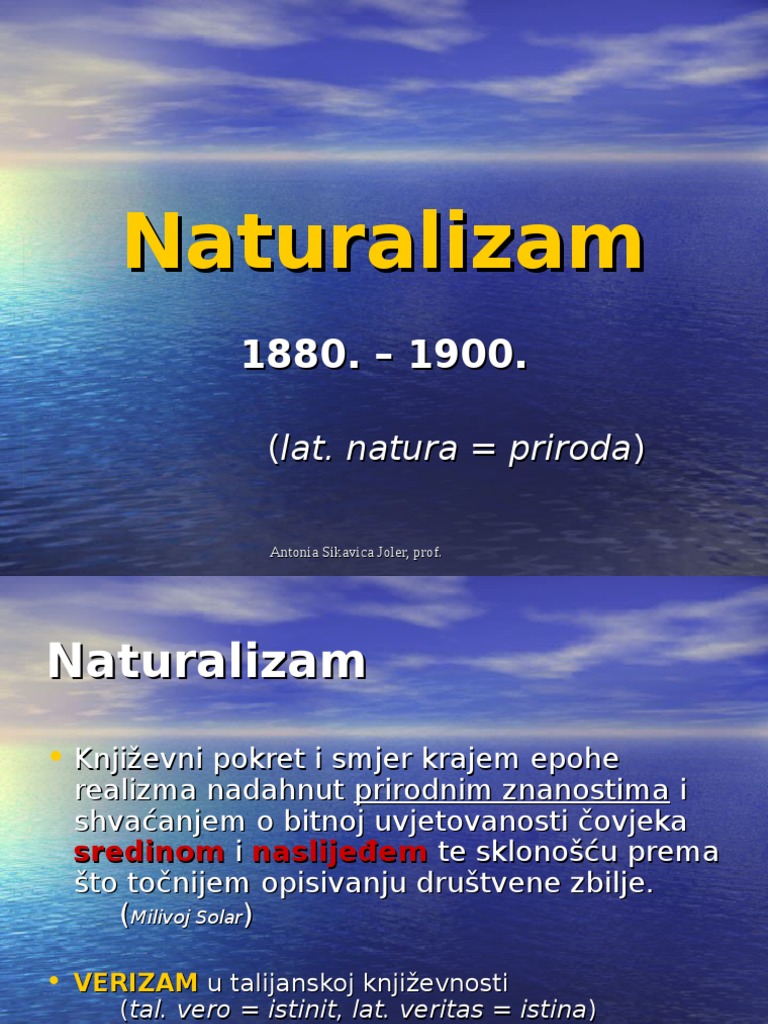3 - Naturalizam | PDF