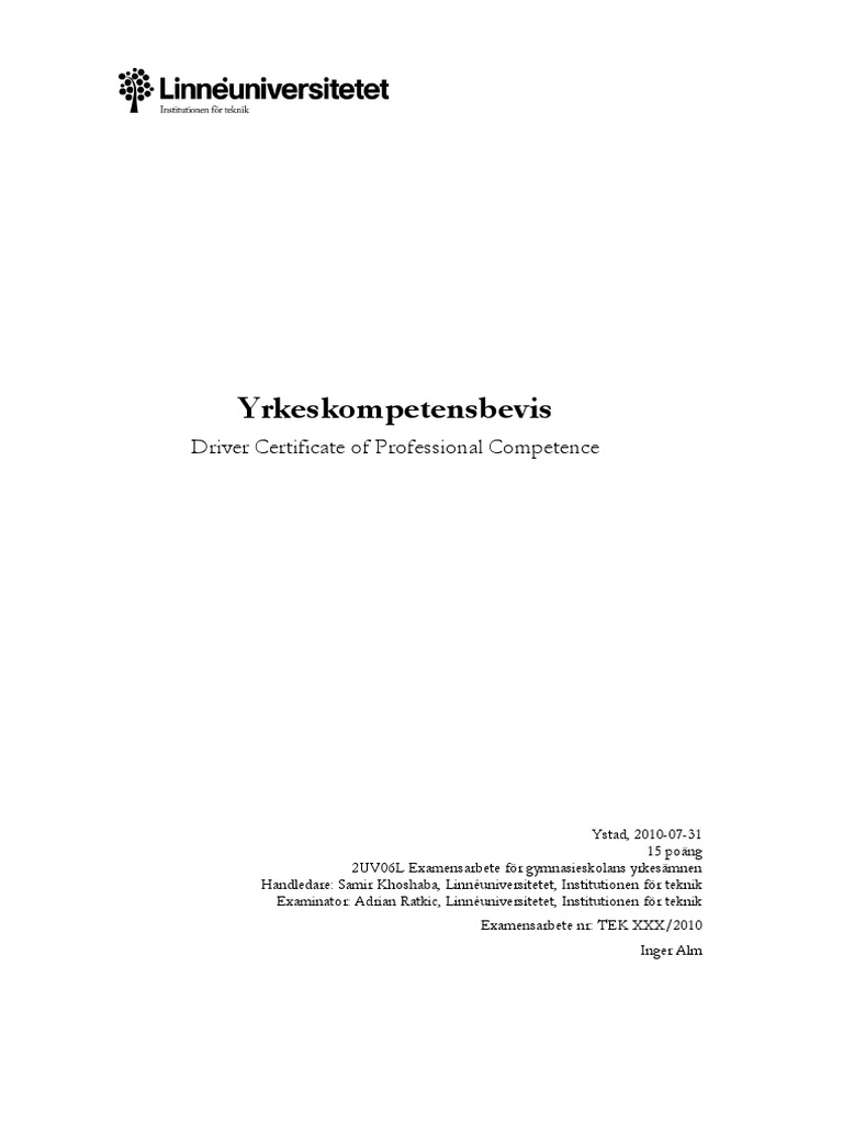 Fulltext01 PDF | PDF