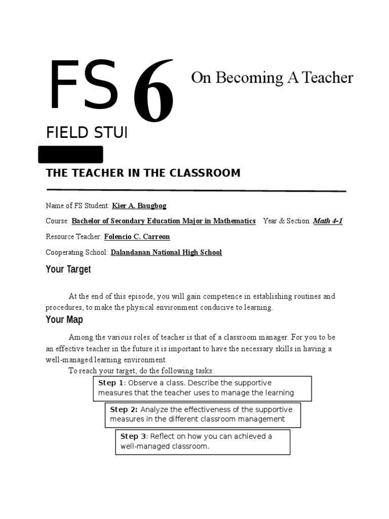fs2 | Classroom Management | Classroom