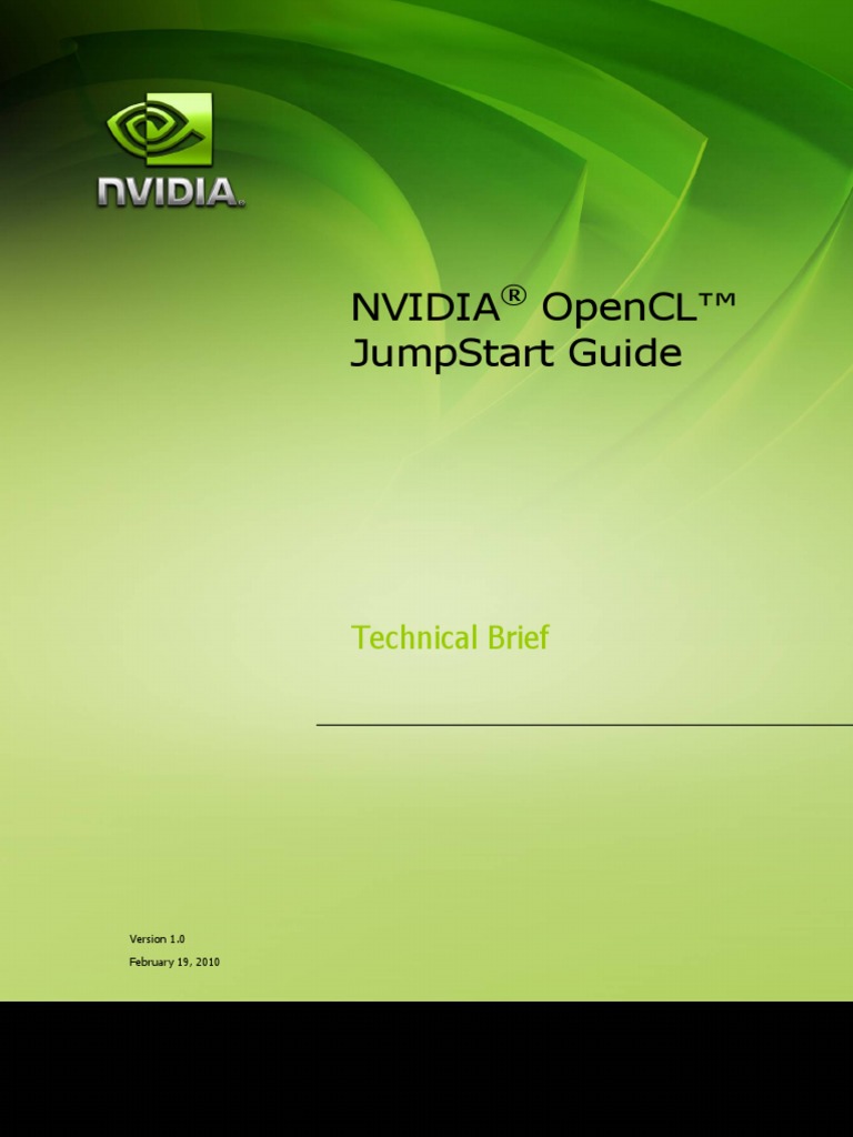 OpenCL Jumpstart Guide | PDF | Pointer (Computer Programming ... OpenCL Jumpstart Guide | PDF | Pointer (Computer Programming ...