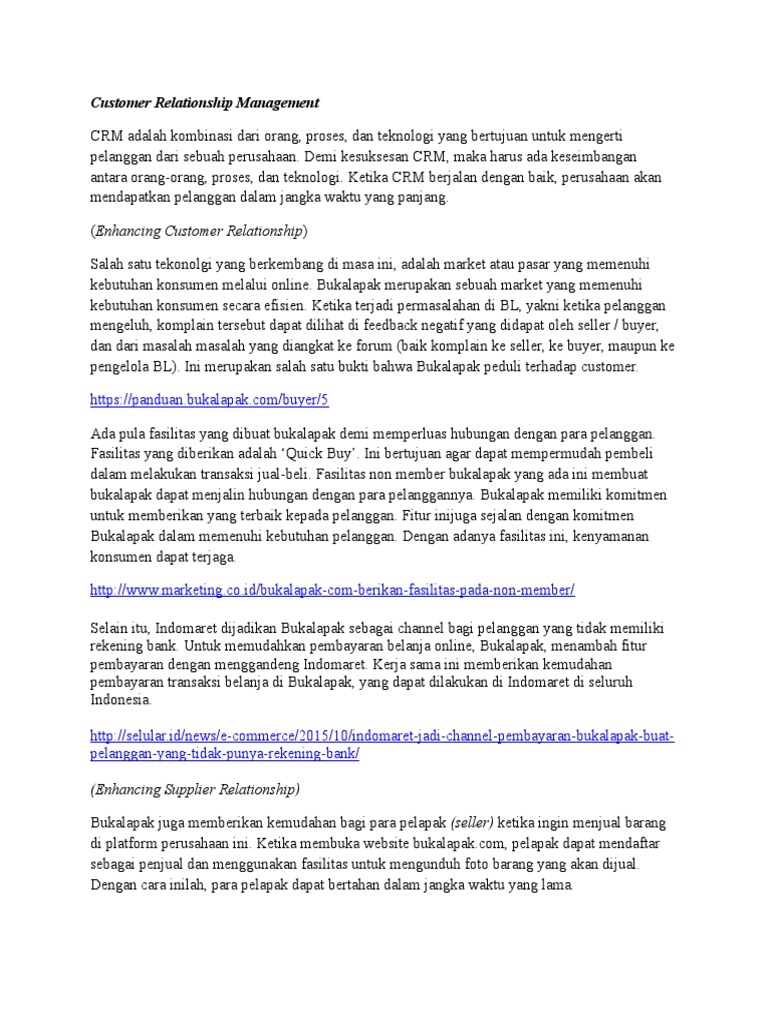 Internal Bukalapak | PDF