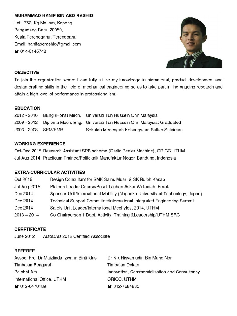 Muhammad Hanif Bin Abd Rashid | PDF